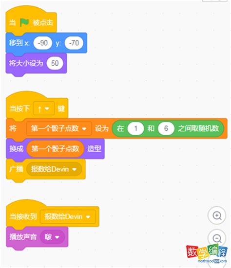 少儿编程scratch掷骰子游戏，掷骰子人物说出骰子数字 scratch编程