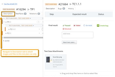 How To Attach Files And Images To Test Runs Targetprocess