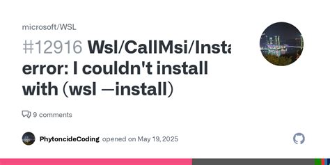 Wsl CallMsi Install REGDB E CLASSNOTREG Error I Couldn T Install With Wsl Install Issue