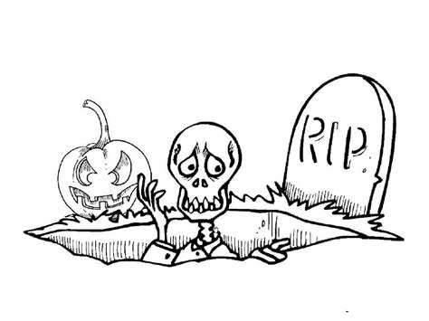 Coloriage Squelette Pour les Enfants télécharger et imprimer gratuit