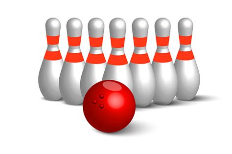 Ensemble De Maquette De Bowling Maquette Dillustration Réaliste Pour Le