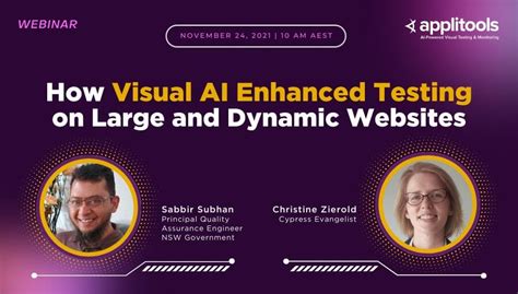 Webinar How Visual Ai Enhanced Testing On Large And Dynamic Websites