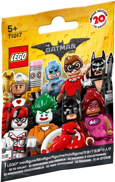 Конструктор LEGO Minifigures 71017 Минифигурка ЛЕГО ФИЛЬМ: БЭТМЕН 1 шт ...