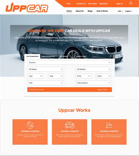 Car Finder Web App Using Attributes On Behance