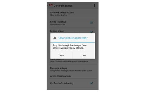 how to stop all inline images in gmail app on android