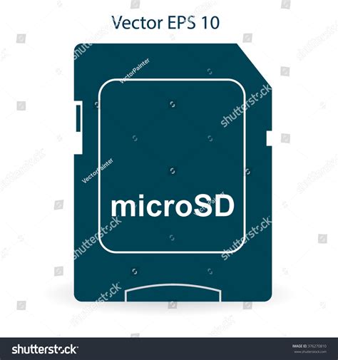 Sign Microsd Vector Icon Stock Vector Royalty Free 376270810