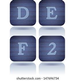 Custom Made Alphabet Drawn Scratch Digits Stock Vector Royalty Free