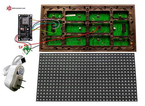 Esp8266 Nodemcu P10 Panel Code And Wiring Chippiko