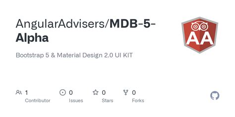 Github Angularadvisersmdb 5 Alpha Bootstrap 5 And Material Design 20