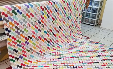 Podunk Pretties Quilting Bow Tie Quilt Finished