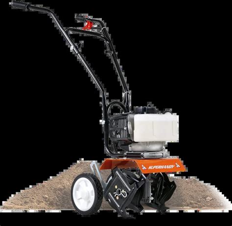 Super Handy Guo020 Mini Garden Tiller With Front Tine 10” Width And