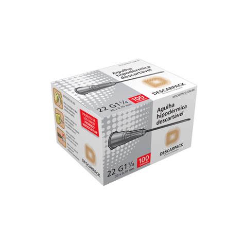 Agulha Descartável 30x7mm Descarpack 100 Unds