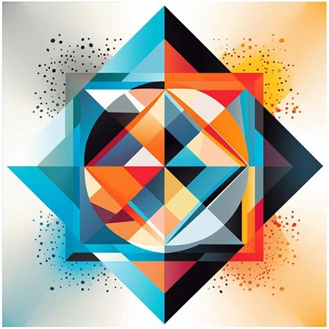 Premium Photo Abstract Geometric Design Angular Harmony