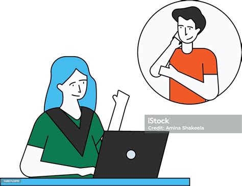 Ilustración De El Cliente Está Hablando Con La Chica De Servicio Al