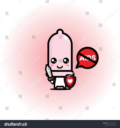 Cute Condom Design Vector Mascot Eps Stock Vector Royalty Free 1454434493