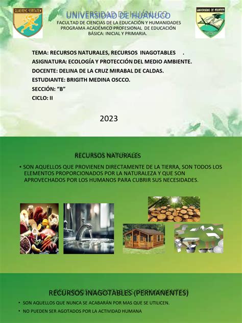Recursos Naturales Recursos Inagotables Pdf