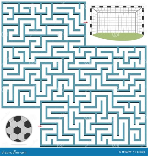 Square Soccer Ball Isometric Theme Vector Logo