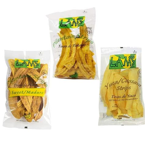 Plantain Chips Banana Chips Sweet Maduro Yuca Cassava Strips