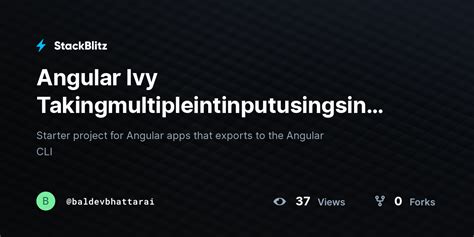 Angular Ivy Takingmultipleintinputusingsingleinput Stacofix StackBlitz
