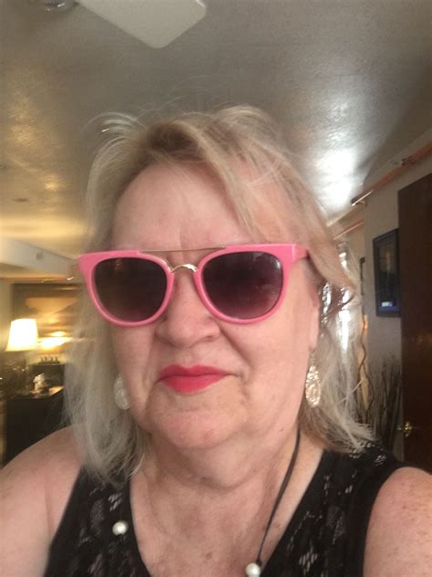 Here I Am In Pink Sunglasses I Love These Glasses I Try To Look