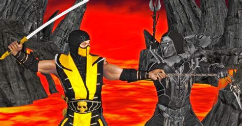 Mk11 Scorpion Vs Noob Saibot By Wildgold On Deviantart