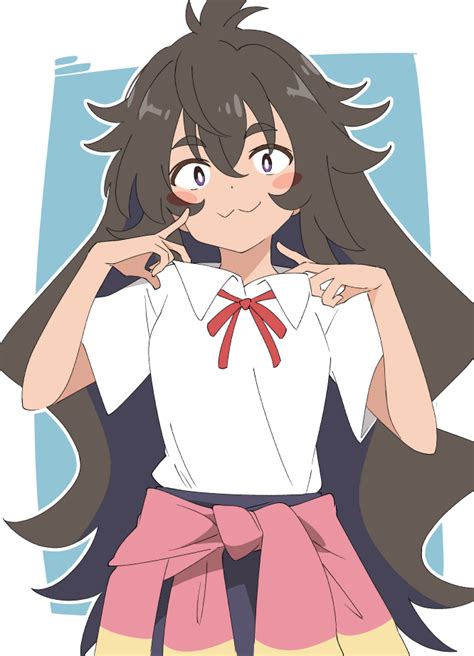 Safebooru 1girl 3 Blush Stickers Brown Hair Cardigan Cardigan Around Waist Clothes Around