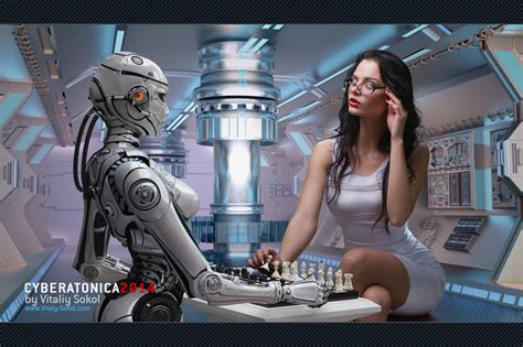 Robot Playing Chess With Woman By Vitaly Sokol On Deviantart