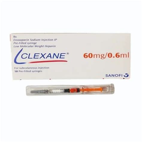 Clexane 60 Mg 0 6 Ml Enoxaparin Sodium Injection At Rs 460 Piece Palam Vihar Ext Gurugram