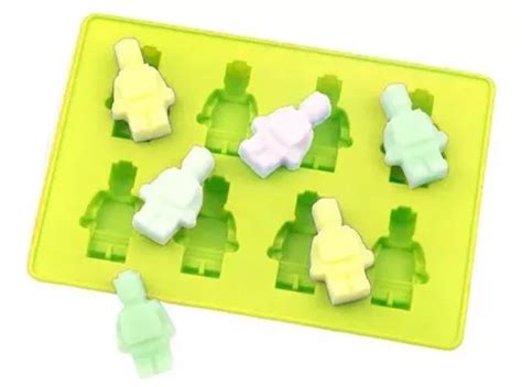 Molde De Robot Molde De Silicona Muñeco Bloque Molde 5cav Cuotas Sin