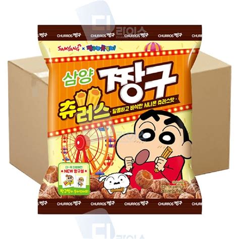 삼양 츄러스짱구 100g 12봉 시나몬 짱구과자 봉지스낵 홈플러스 택배배송