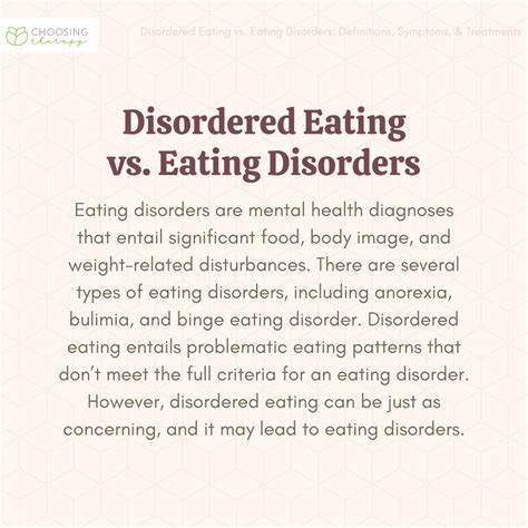 Eating Disorders Vs Disordered Eating