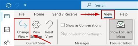 How To Change View In Outlook To Compact Single Or Preview