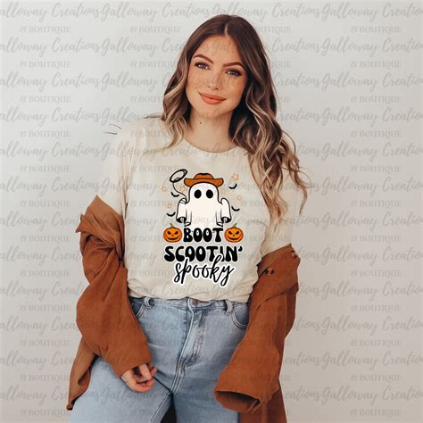 Boot Scootin Halloween Png Spooky Png Western Halloween Etsy