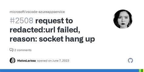 Request To Redacted Failed Reason Socket Hang Up Issue