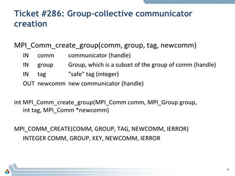 Ppt Group Collective Communicator Creation Powerpoint Presentation Free Download Id5530529