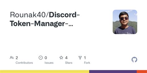 GitHub Rounak Discord Token Manager Extension