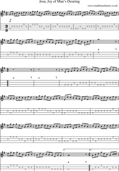 Jesu Joy Of Mans Desiring Sheet Music