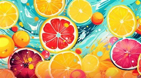Premium Ai Image Background Abstract Bright Fruity