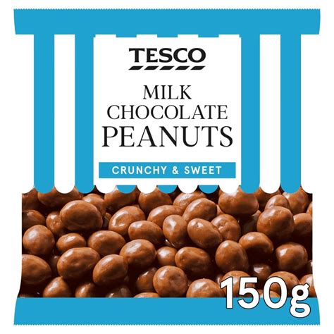 Tesco Milk Chocolate Peanuts 150g Tesco Groceries