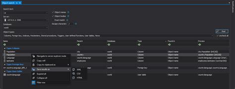 Whats New In Apexsql Apexsql Search For Mysql Mysql Search Free Add