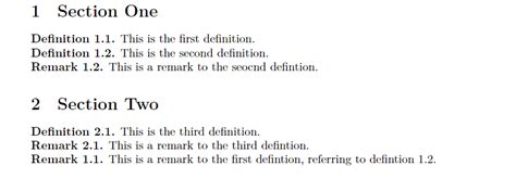 cross referencing referring to previous definitions theorems lemmas