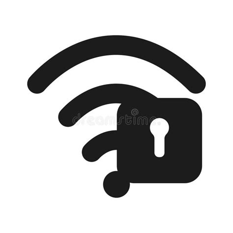 Protected Wi Fi Vector Internet Security Vector Icon Wi Fi Signal
