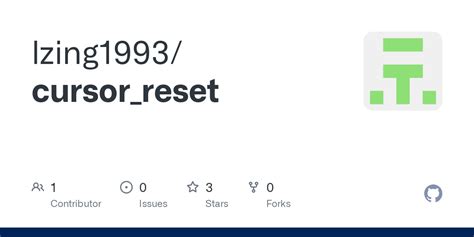 Github Lzing1993 Cursor Reset