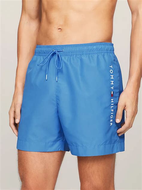 Original Drawstring Mid Length Swim Shorts Blue Tommy Hilfiger
