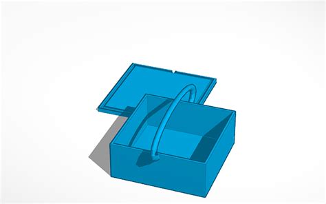 3d Design Box With Handle And Lid Tinkercad