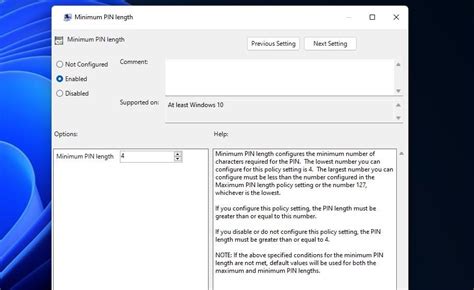 How To Extend The Pin Length In Windows 10 And 11