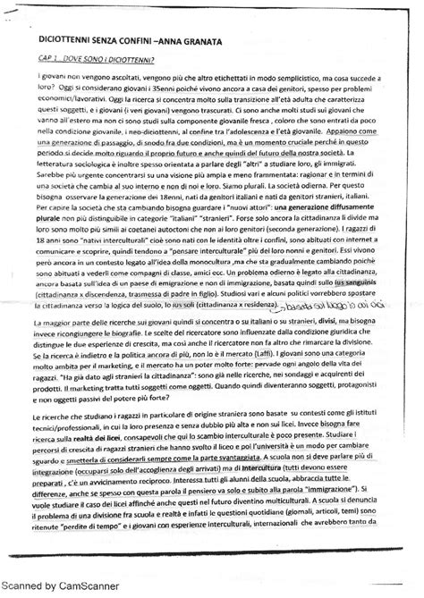 Diciottenni Senza Confini Docsity