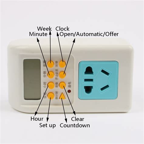 Socket Type Timer Socket Timer Switch 220v 10a Rem Grandado