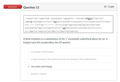 Solved Ect Question 4 0 1 Pts An Mrna Has 702 Nucleotides