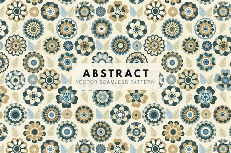 Premium Vector Mandala Flowers Seamless Repeat Vector Pattern
